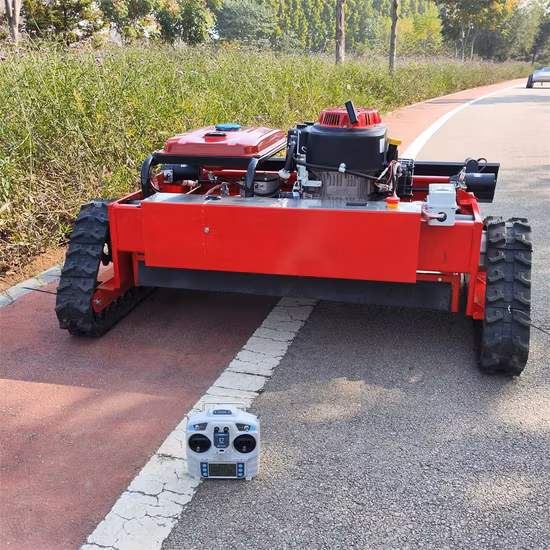 Mini Crawler Type Remote Control Robot Gasoline Engine Lawn Mower ...